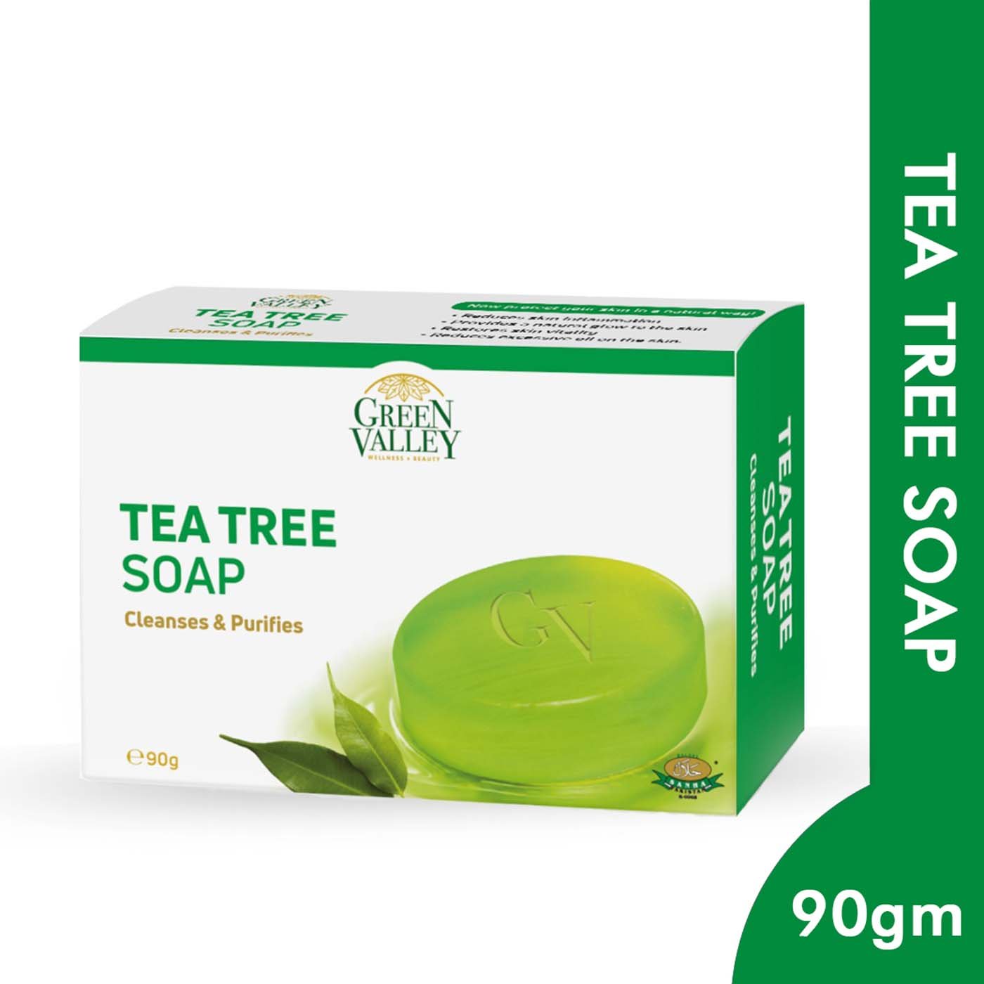 Green Valley Tea Tree Soap 90gm - Afri Cosmetics